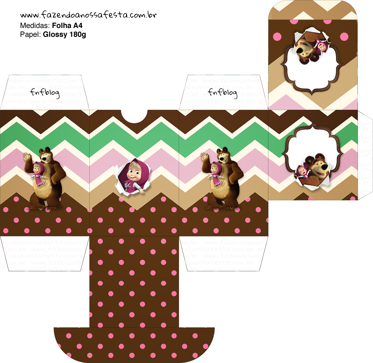 Masha y el Oso: Cajas para Imprimir Gratis. - Ideas y material gratis ...