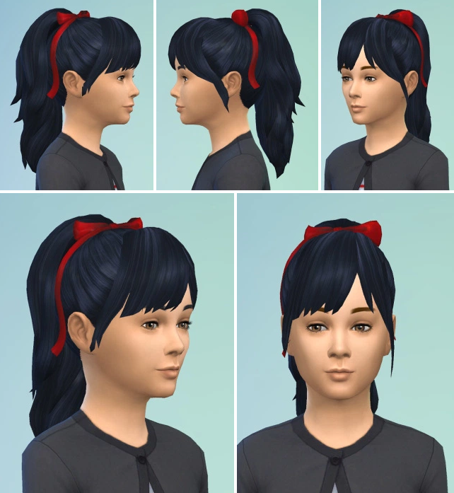 Sims 4 cc hair bow - mappoo