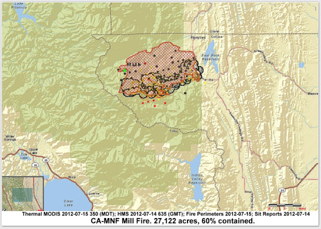 CFN - CALIFORNIA FIRE NEWS - CAL FIRE NEWS : CA-MNF Mill Fire. 27,122 ...
