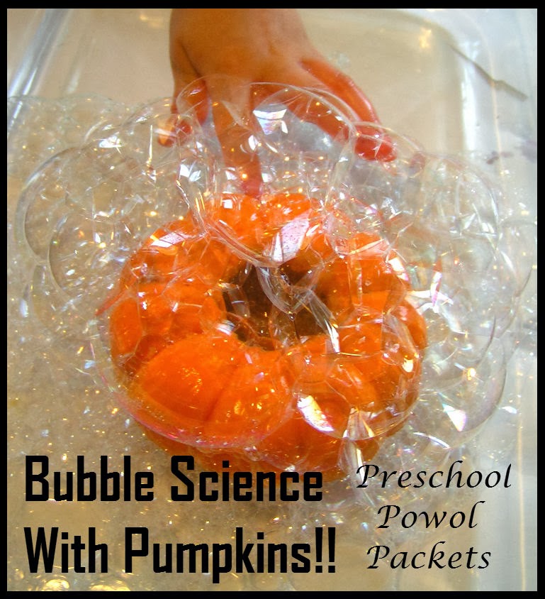 Bubble Science Experiment With Pumpkins!! | Preschool Powol Packets