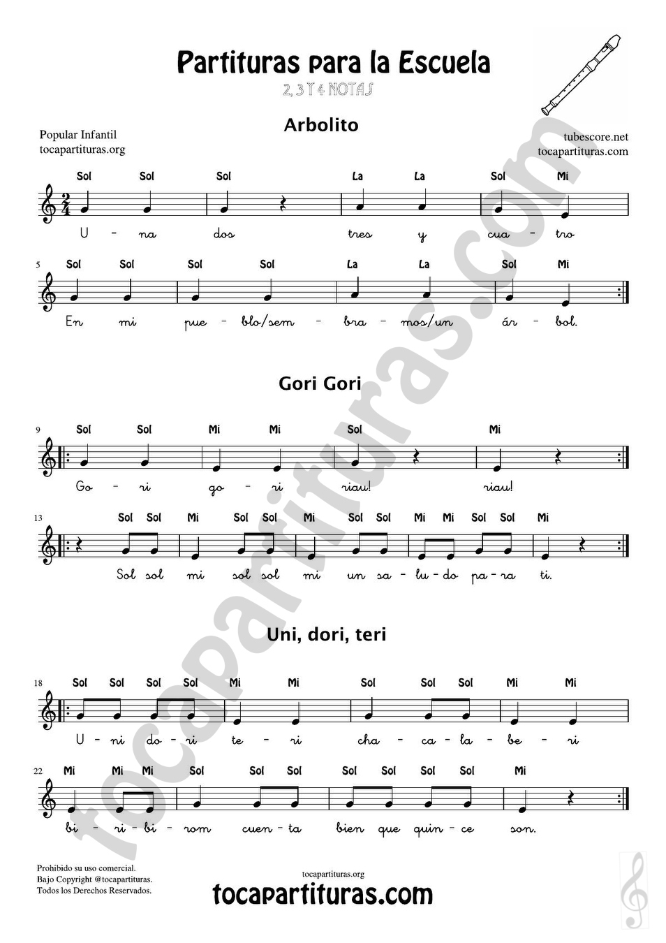 diegosax: 6 Canciones Infantiles para tocar y cantar en clases y/o ...