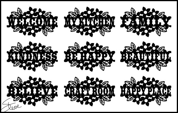 Scrollsaw Workshop: Nine Flower Sign Scroll Saw Patterns.