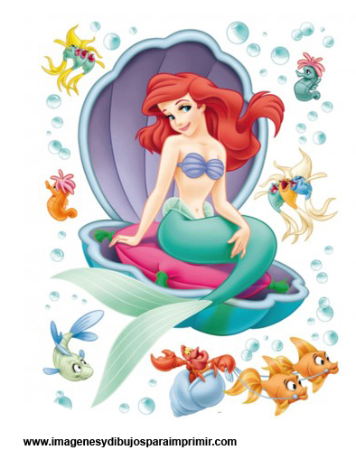 dibujo de Ariel la sirena de disney para imprimir-Colorear dibujos ... dibujo de Ariel la sirena de disney para imprimir-Colorear dibujos ...