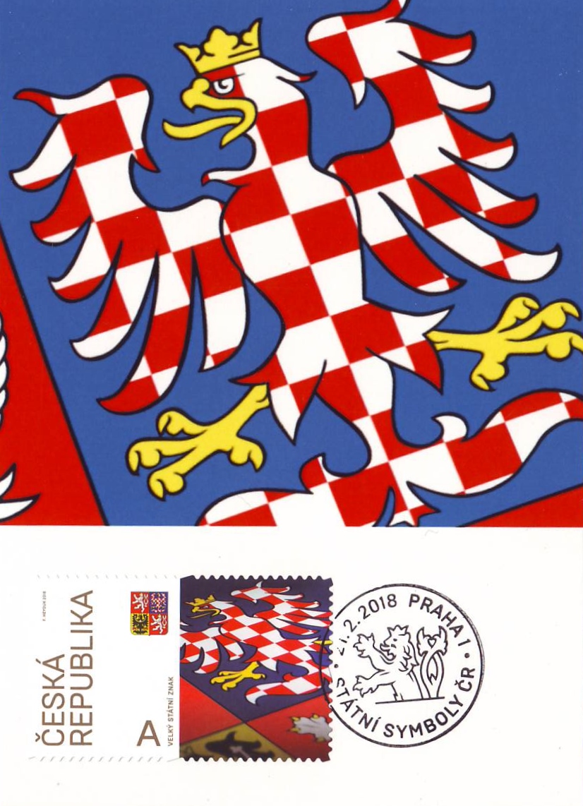 ANALOGICKÉ POHLEDNICE - CARTES MAXIMUM: Státní symboly České republiky