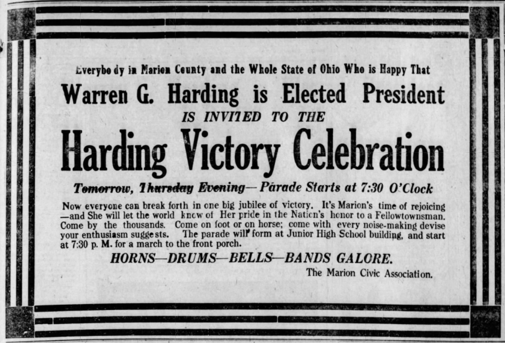 Warren Harding's Front Porch Campaign