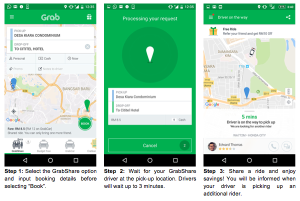 Grab Launches GrabShare, the Malaysia's First On-Demand Carpooling Service