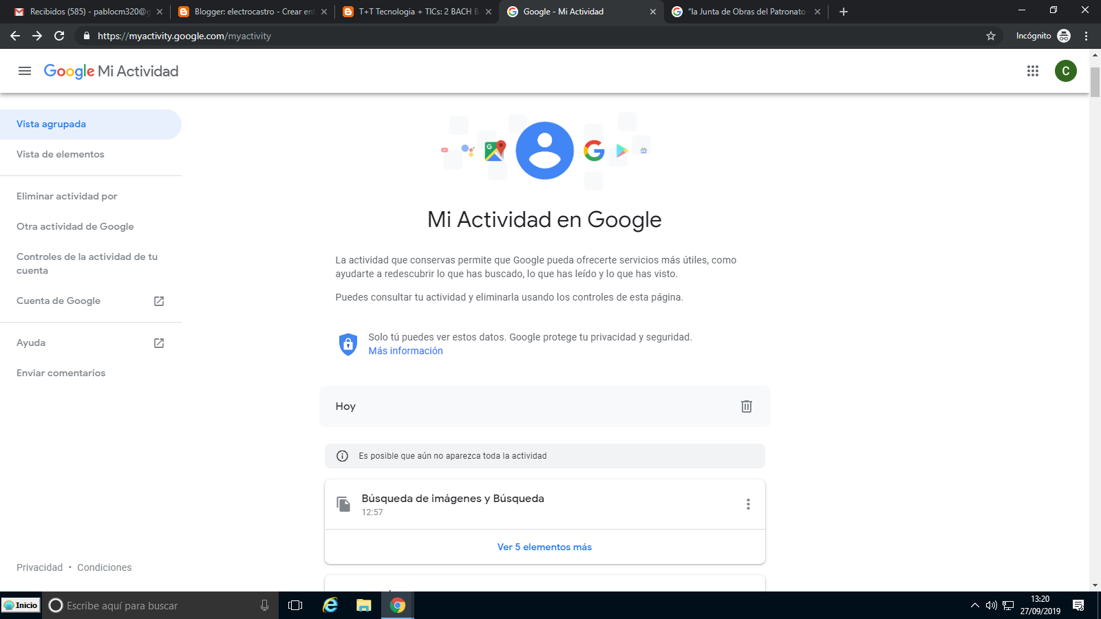ACTIVIDADES DE BÚSQUEDA CON GOOGLE