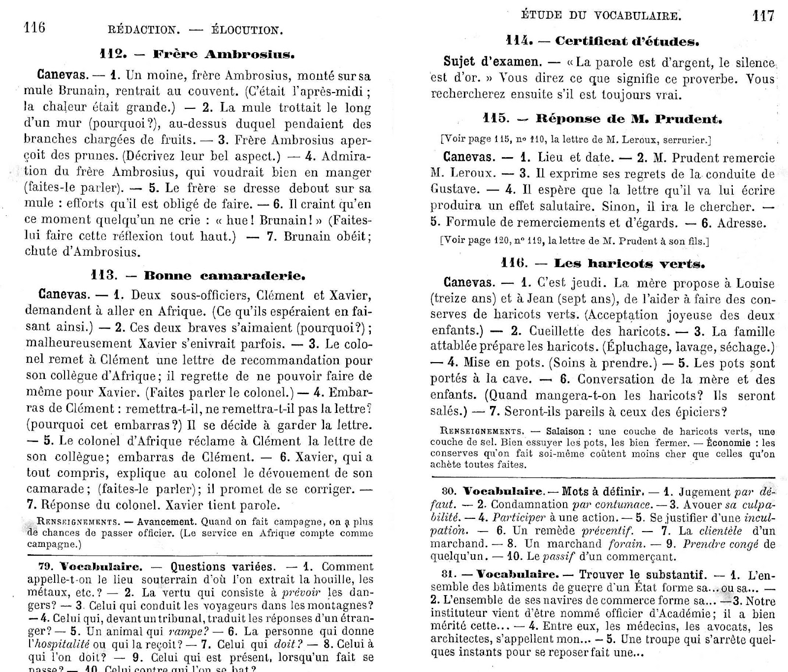 Manuels anciens: Sujets de rédaction pages 116-129 (manuel Carré-Roy de ... Manuels anciens: Sujets de rédaction pages 116-129 (manuel Carré-Roy de ...
