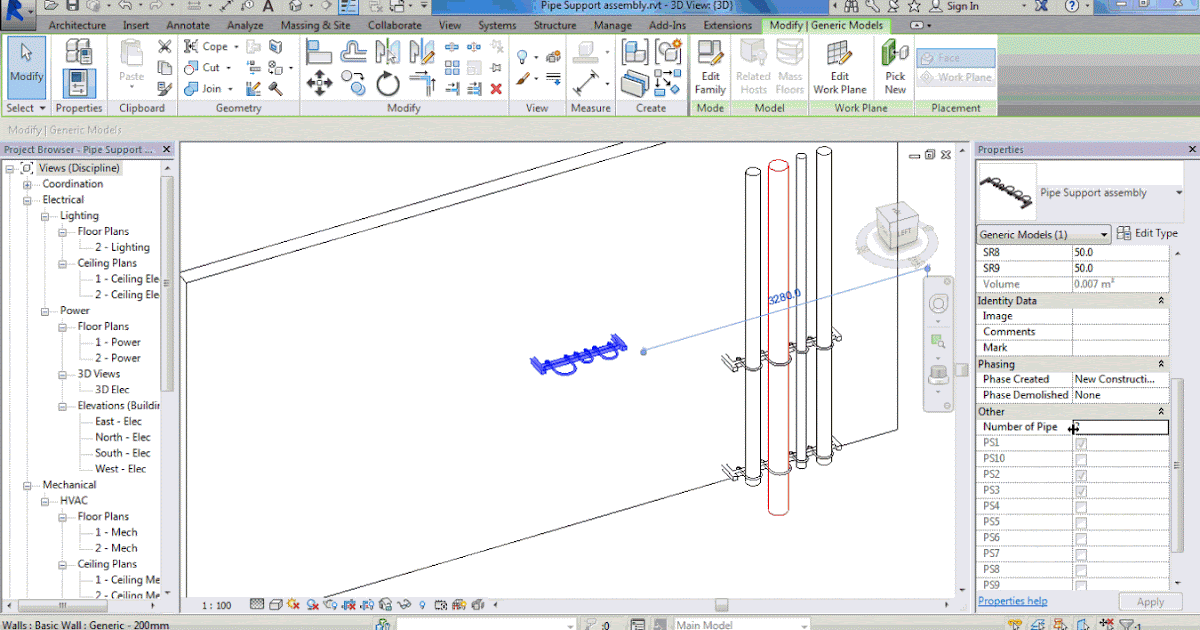 Multiple Pipe Support