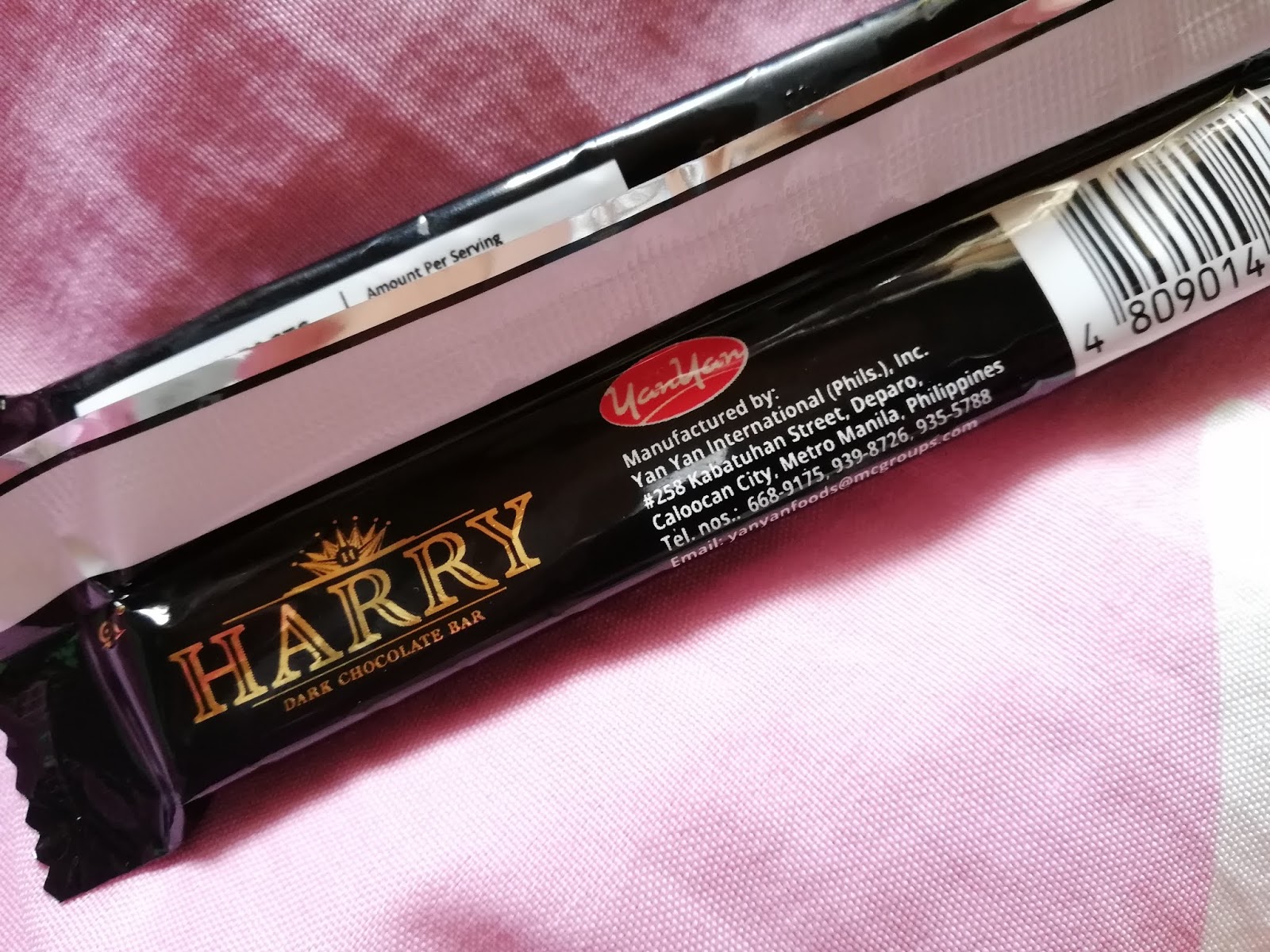 Cienanigans: HARRY DARK CHOCOLATE BAR