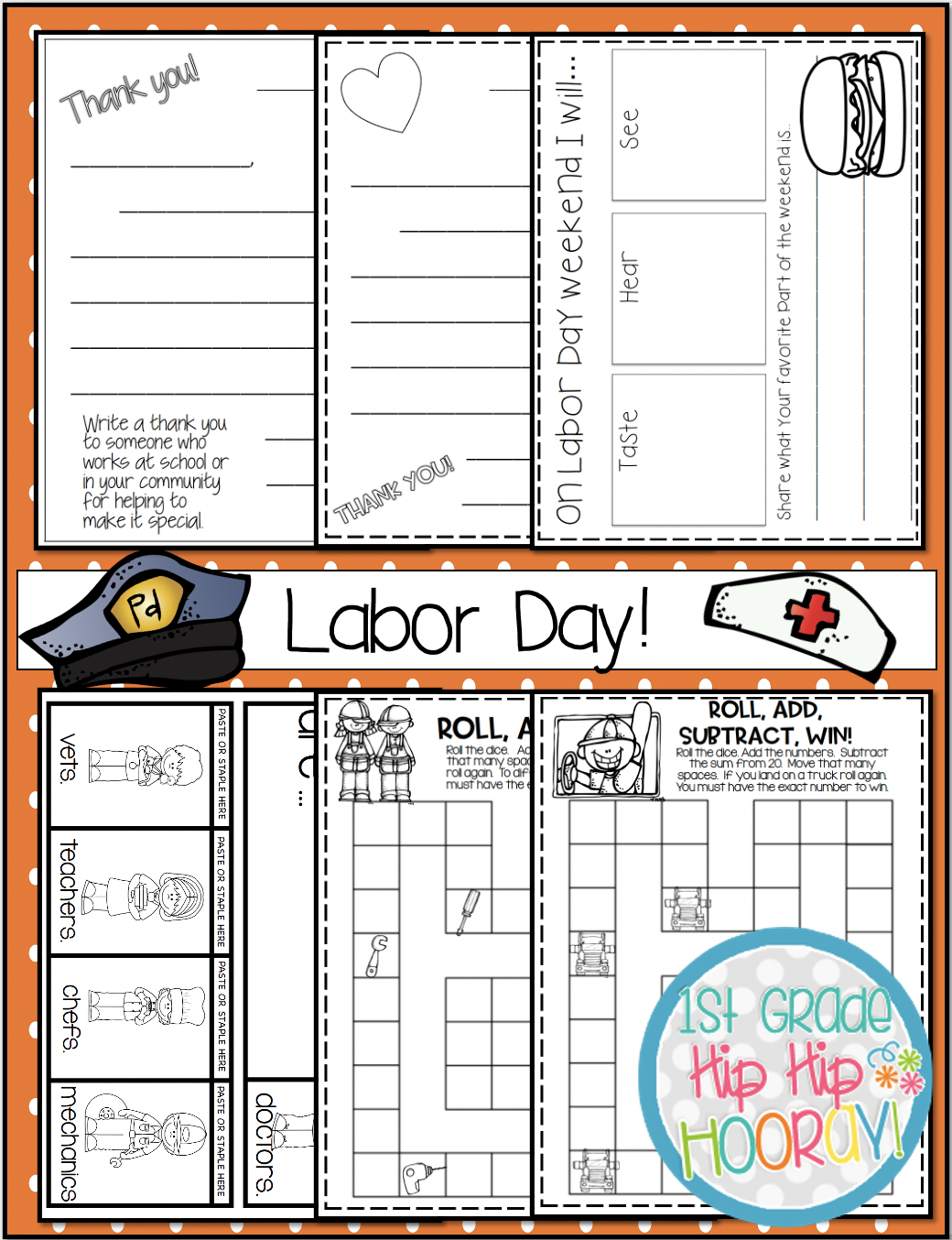 1st Grade Hip Hip Hooray!: Labor Day!!