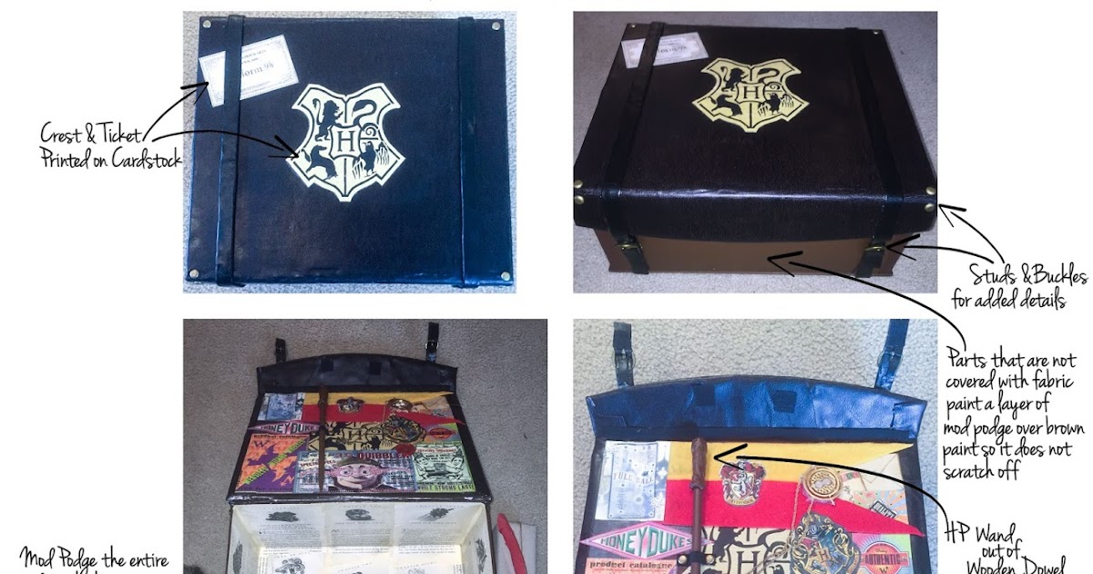 DIY Harry Potter Trunk | TheNicoleMichelleBlog