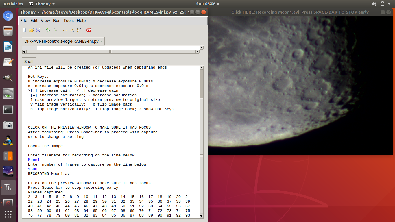 X Bit Astro Imaging Python And The Moon