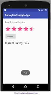 Cara membuat Rating Bar di aplikasi Android - Anekatorial | Aneka Tutorial Blog