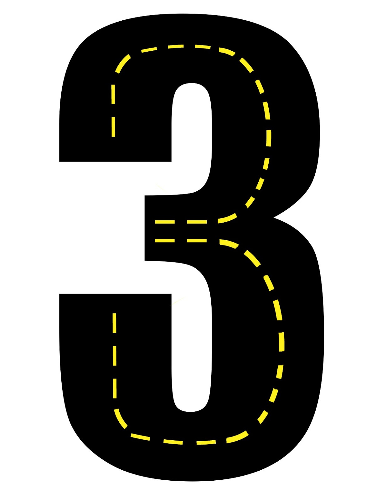 Here are the printable number roads for you, so you don't have to make ...