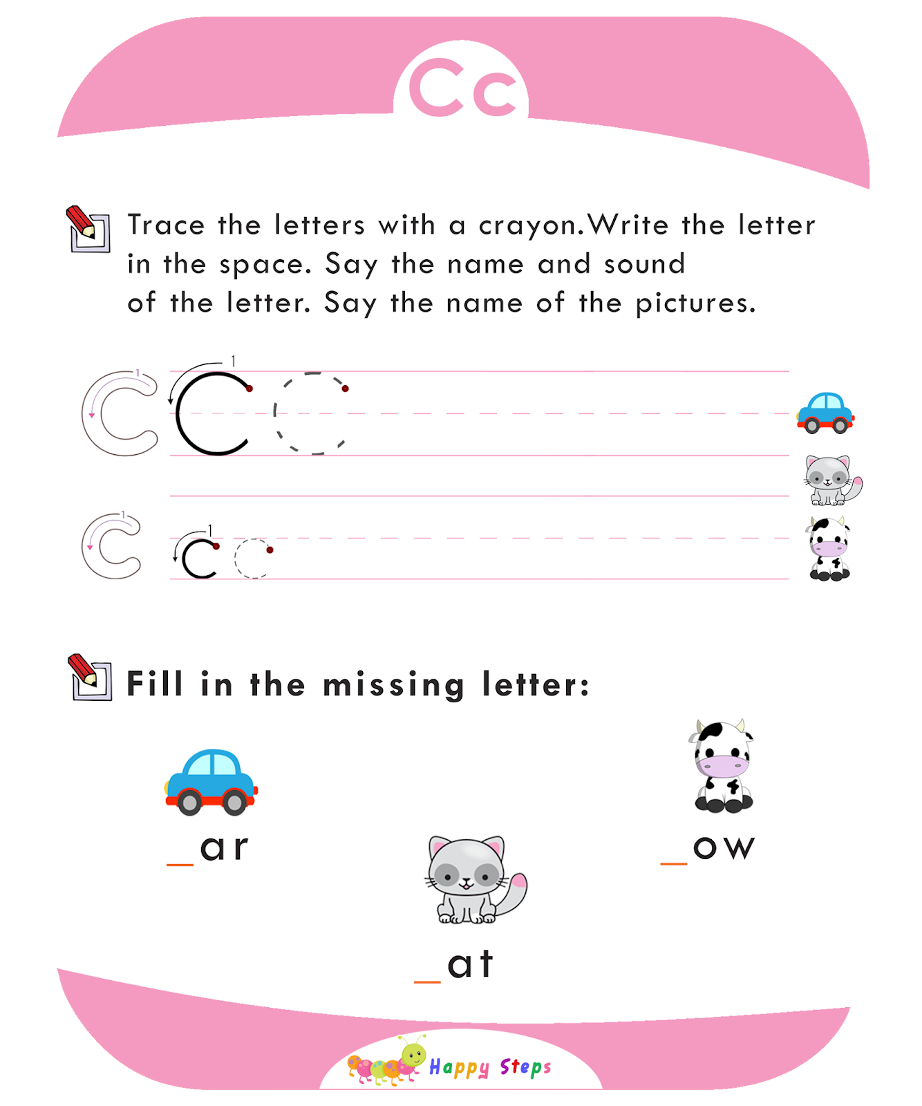 Activity Worksheet -2 Letter C