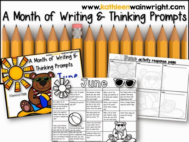 A Month of Writing and Thinking Prompts (A Forever Freebie) | Classroom ...