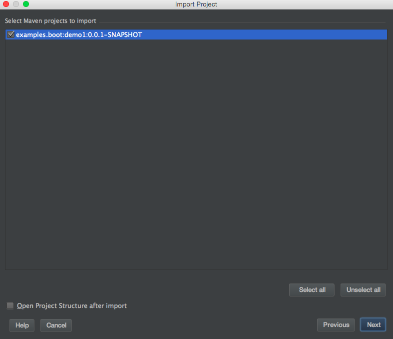 Mac에서 Intellij Spring Initializr 프로젝트 ~ 후회하기 싫으면 그렇게 살지 말고 그렇게 살거면 후회하지 마라 Live A Life