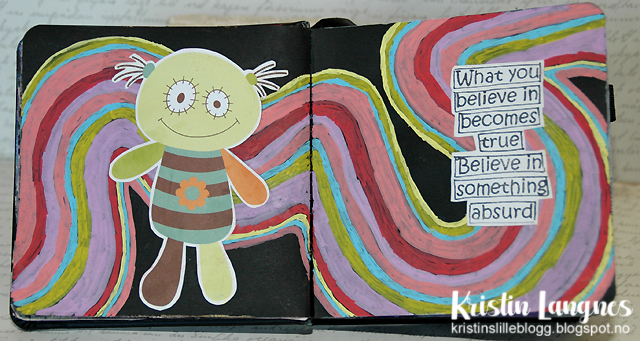 Scrappelyst: Art Journal - Belive in something absurd