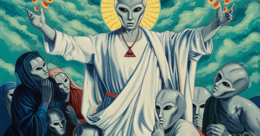 Rick Jacobi - Art Blog: New painting, "Alien Christ"