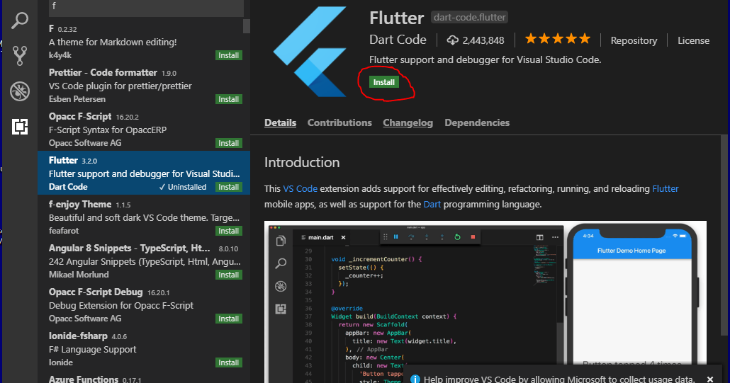 Learn Flutter & Dart on VS Code: How to Install Flutter on windows with ...