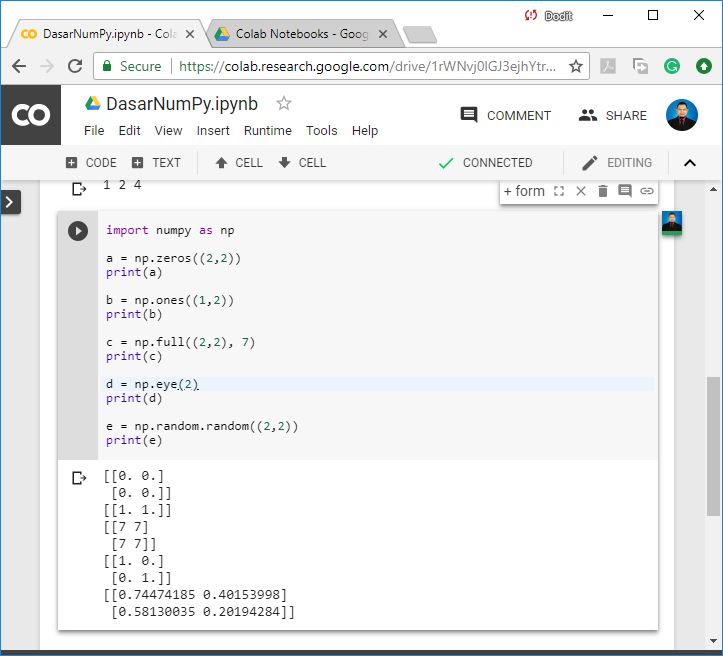 Tutorial Dasar NumPy