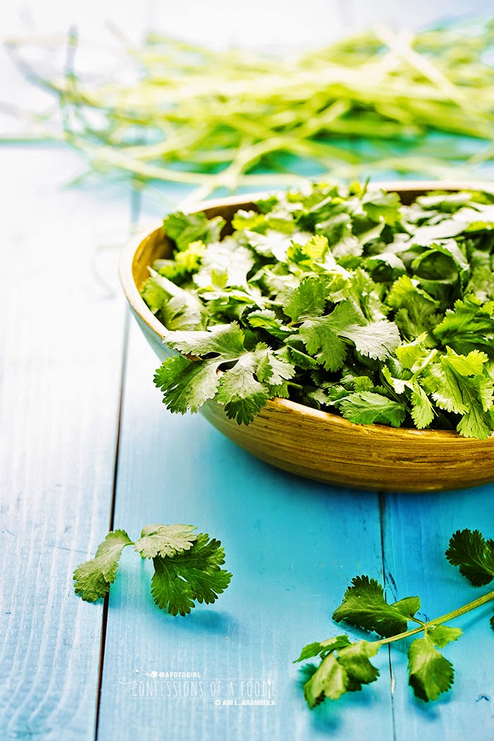 Cilantro-Lime Salsa Verde with Home-Fried Tortilla Chips