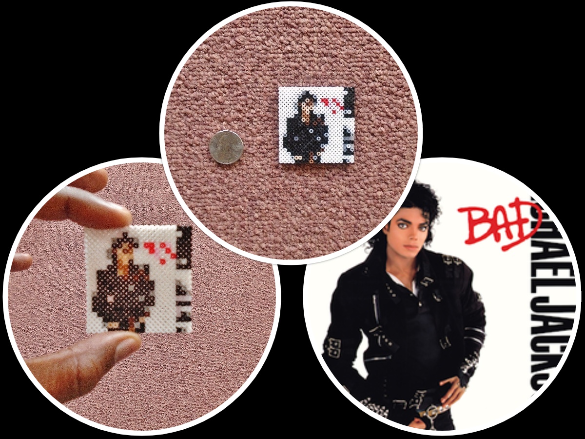 Long Black Fingers : Michael Jackson Mini Perler Beads