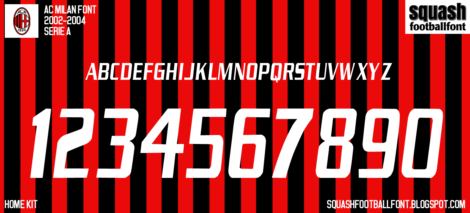 SFF: AC Milan 2002-2004 Font
