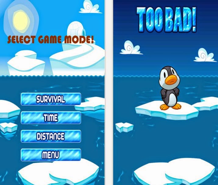 iOS Game of the Month – Jumping Penguin - Avoid the White Ice ...
