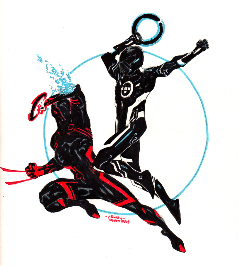 Drink'N'Draw PARIS: TRON LIVES - Guile