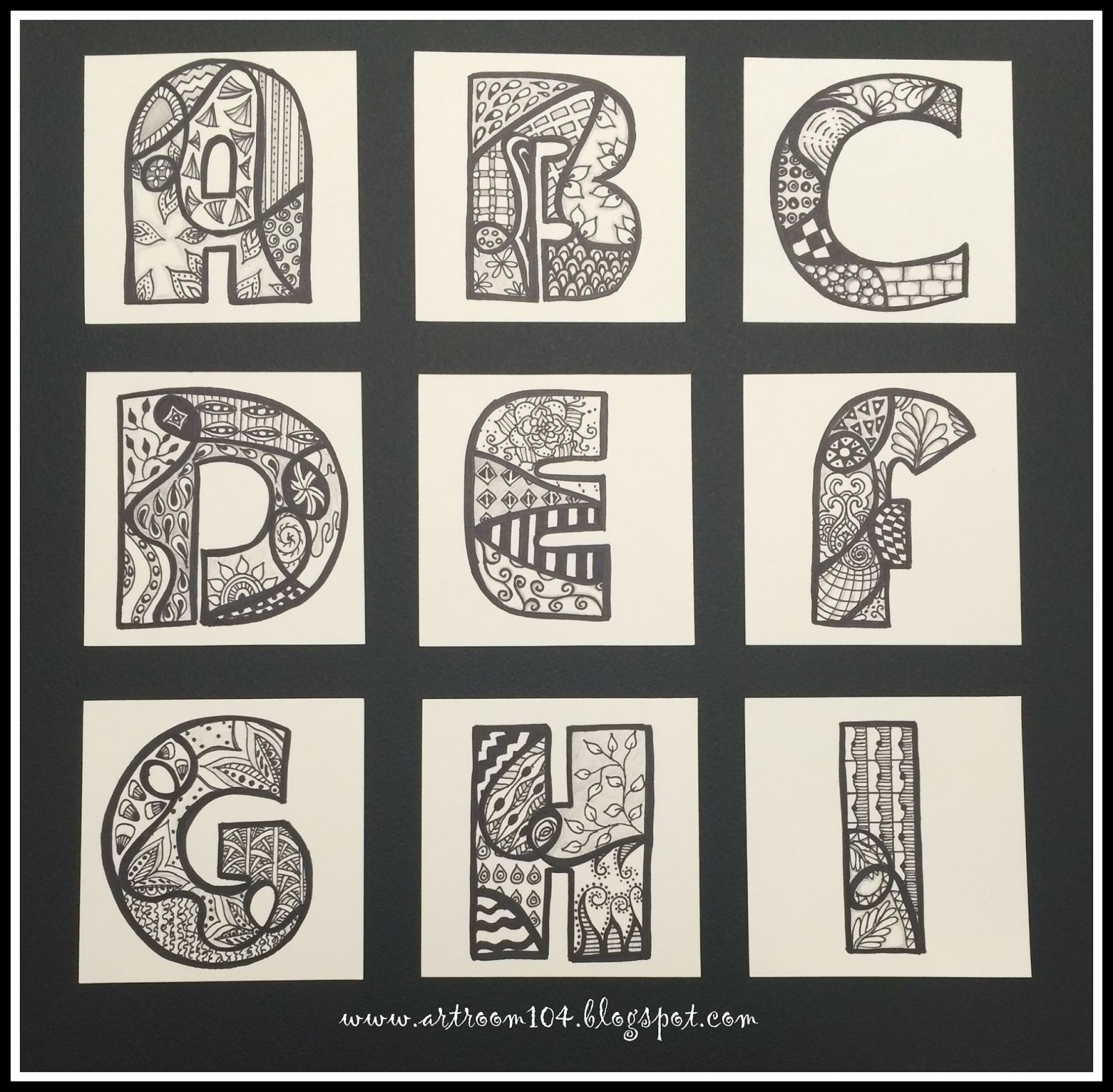 Art Room 104: Studio Art: Unit 1 Projects with Zentangles