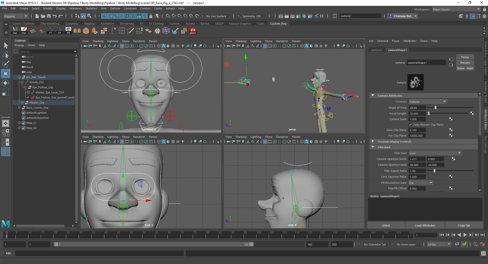 Toolkit 2: Maya - Pipeline 1 Facial Rigging Part 1 - Creating Head ...