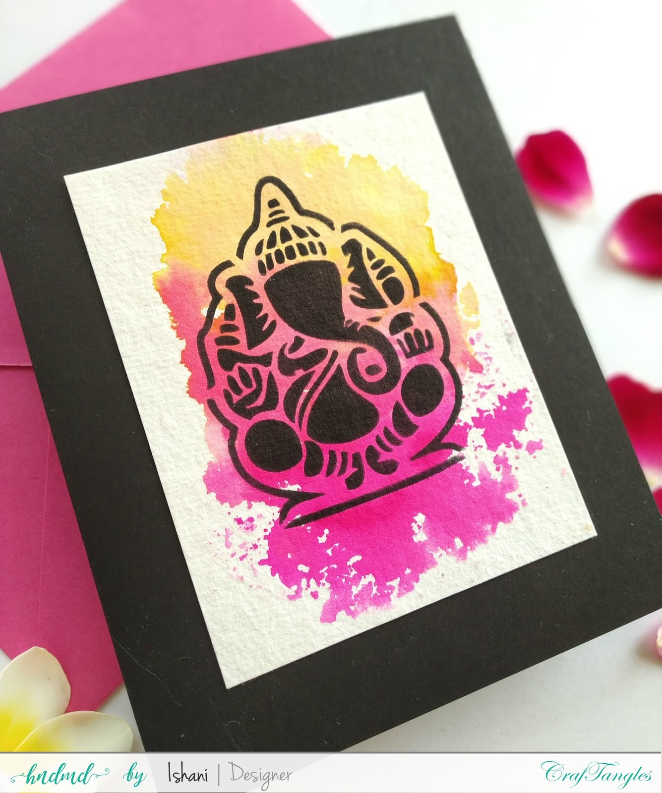 Indian Themed cards with Watercolors - CrafTangles