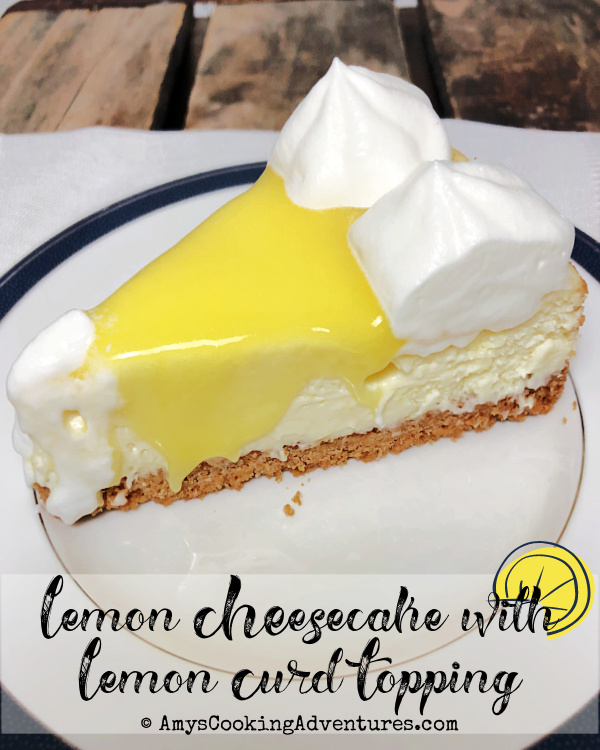 Lemon Cheesecake with Lemon Curd Topping