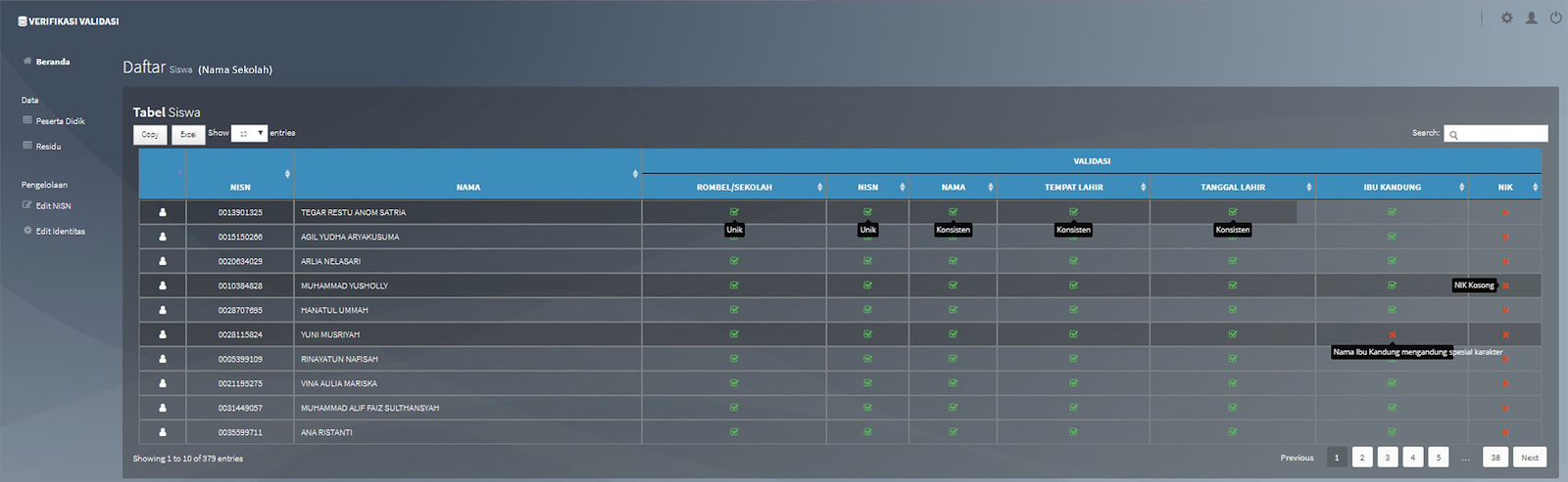 Verval PD NEW 2020 untuk Perbaikan Data Siswa - tasADMIN