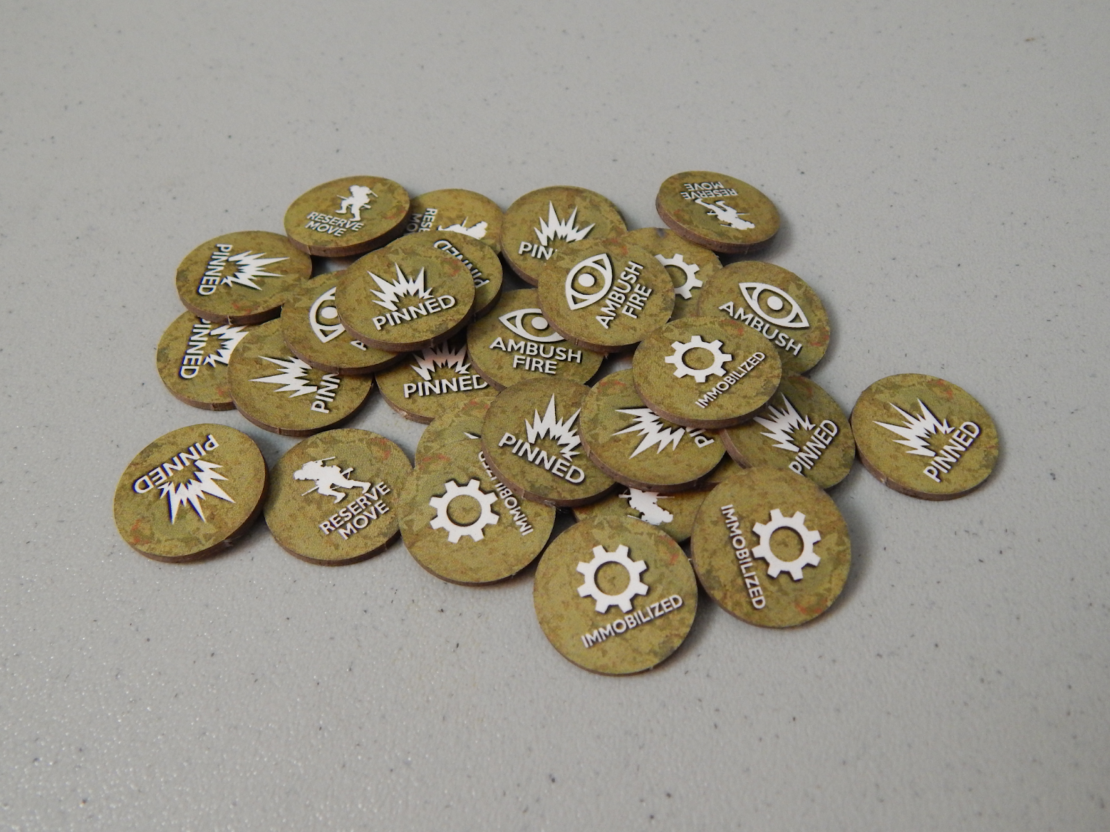 My Miniature Mischief: Battlegroup Tokens (WW2 gaming aids!)