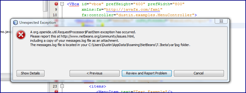 Netbeans 73 Beta Is More Than Easel Hints And Fxml Code Completion Infoworld