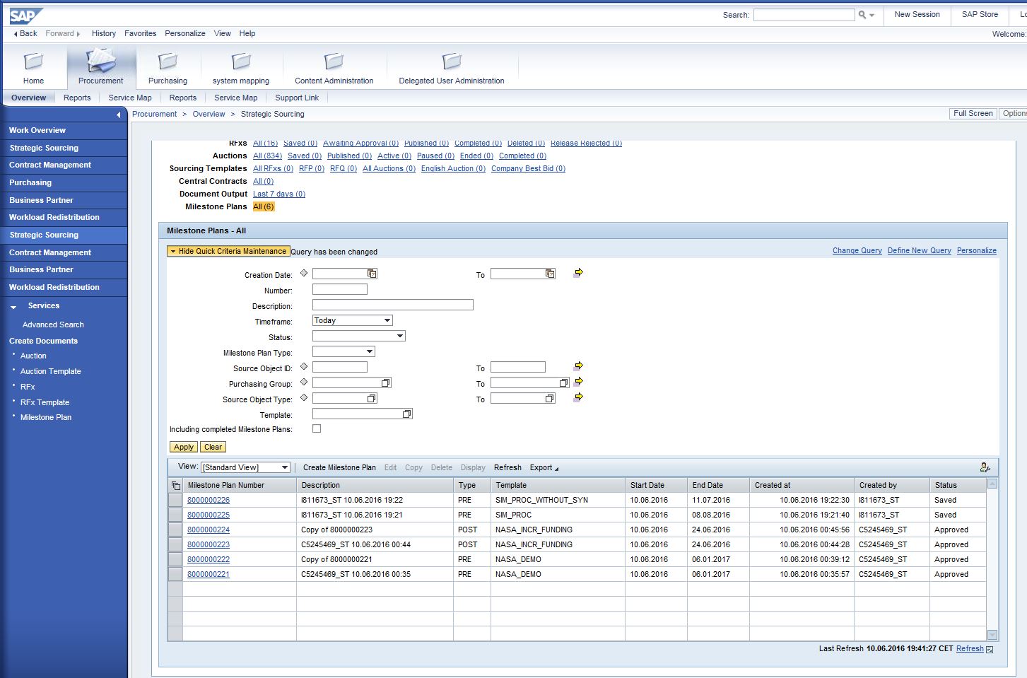 SRM Milestone Plan | SAP Online Guides