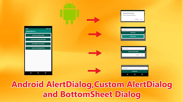 Android Alertdialog And Bottomsheetdialog Tutorial Supercoders Web Development And Design