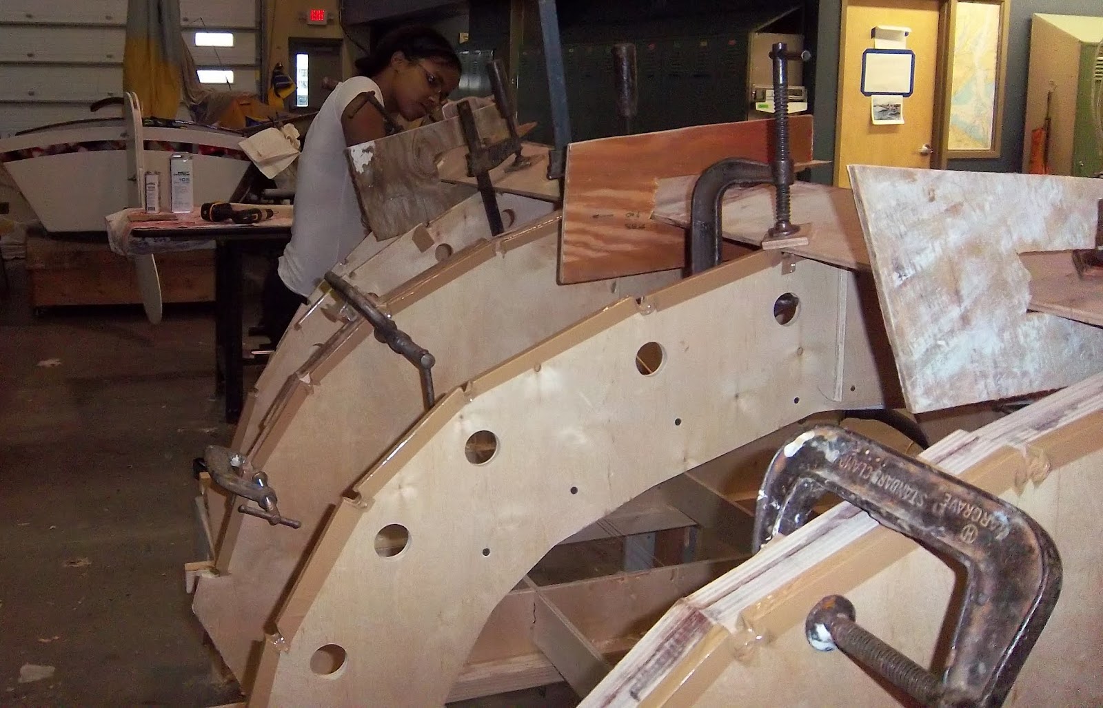 Building Two St. Ayles Skiffs: port side garboard plank