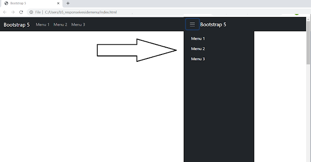 วิธีสร้าง Responsive Side Menu (Bootstrap เมนูด้านข้าง) สำหรับ Bootstrap5