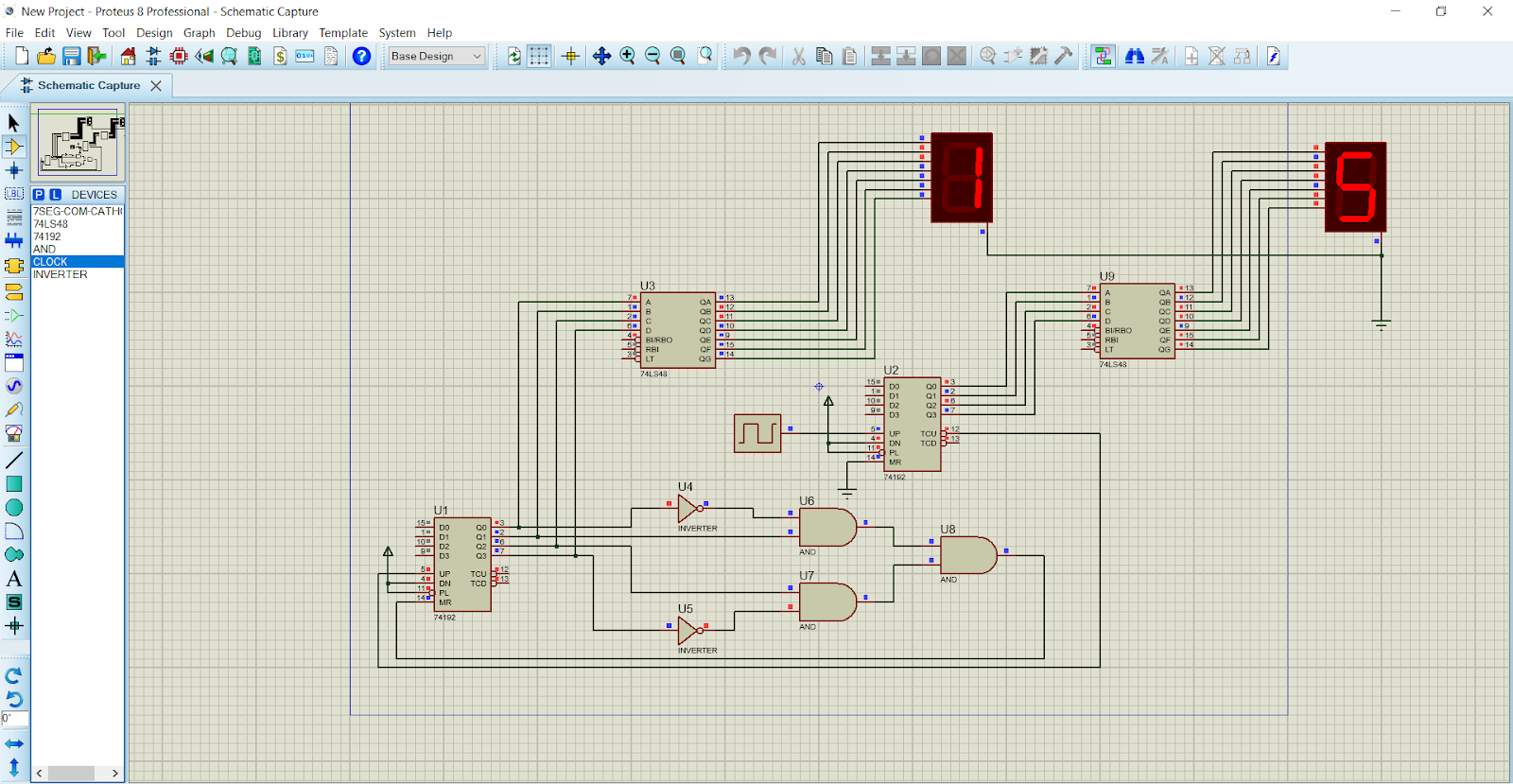 TEKNIK ELEKTRO: Rangkaian Counter Up modulo 60