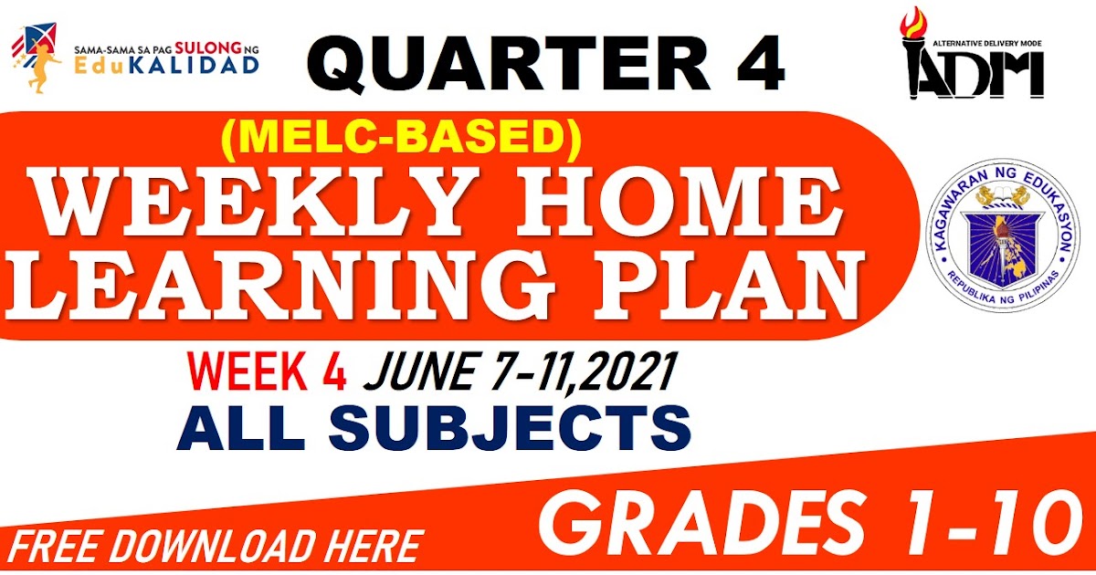 Week 5 Grades 1-10 Weekly Home Learning Plan Q4 - The Teacher's Craft