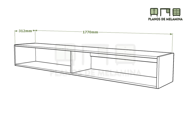 PLANOS DE MUEBLE - Haz tu mueble TV fácil