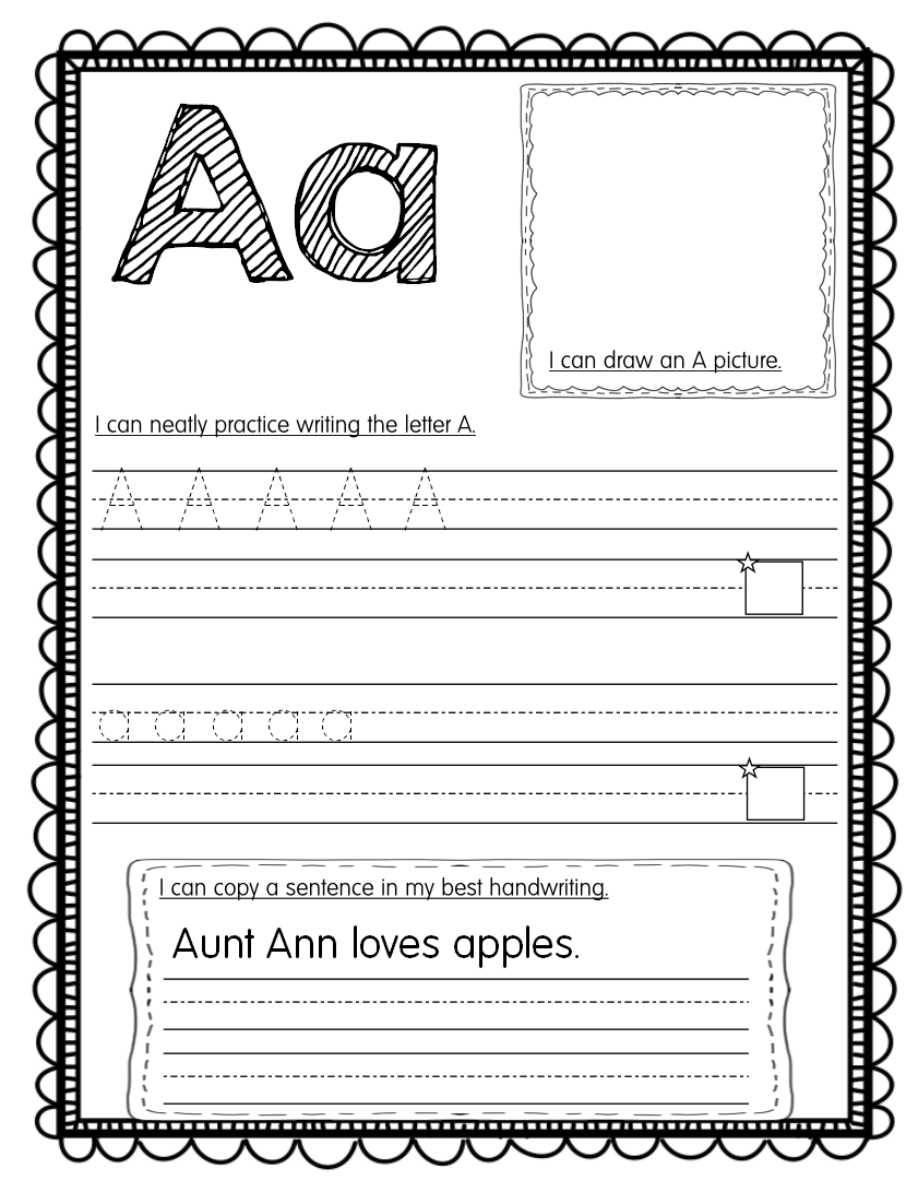 Teaching is Colorful: Letter pages and a Snow Day!