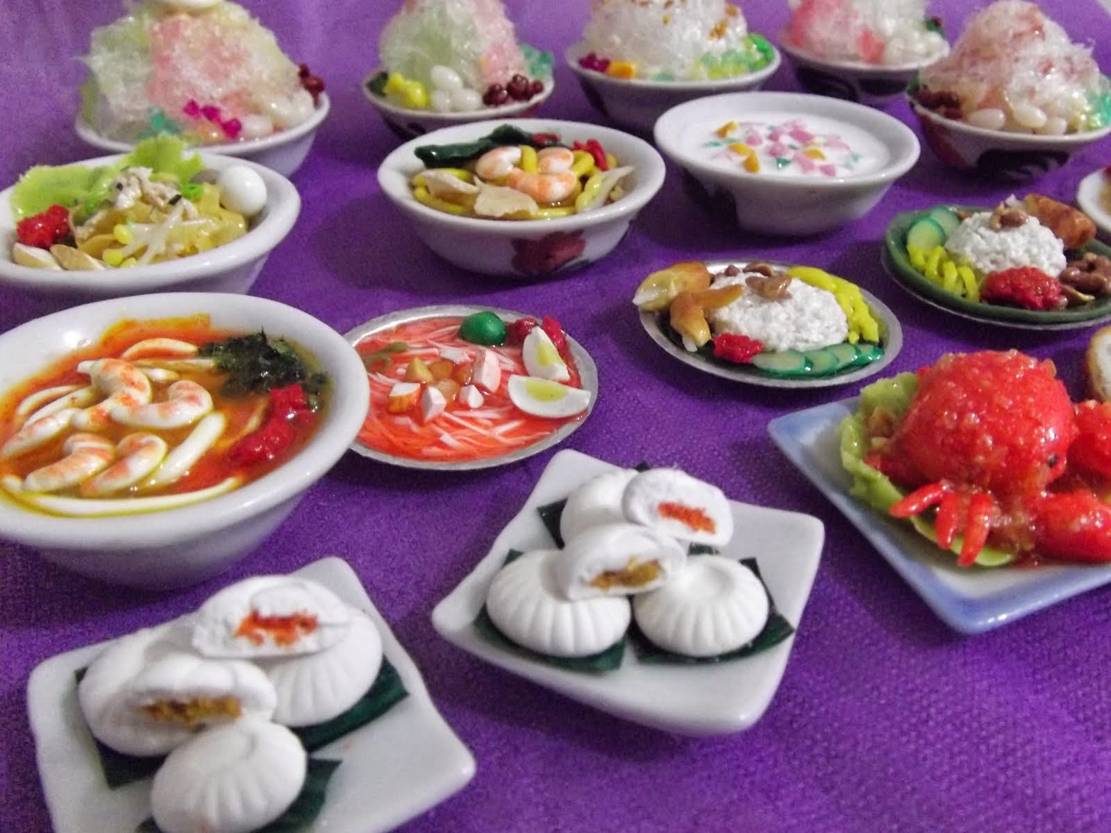 Kin's Miniature Workshop Handmade Clay Food by Kin Quek. Have Fun With ...