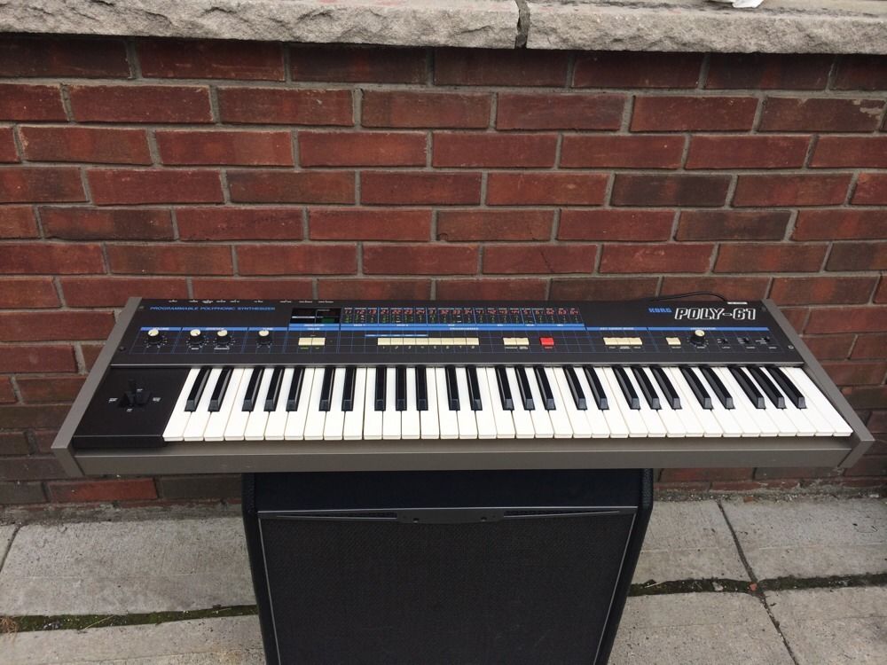 MATRIXSYNTH: Korg Poly-61 Programmable Polyphonic Analog Synthesizer SN ...