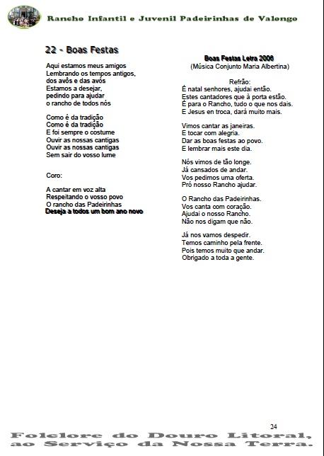 Rancho Infantil e Juvenil Padeirinhas de Valongo: Em tempo de ...