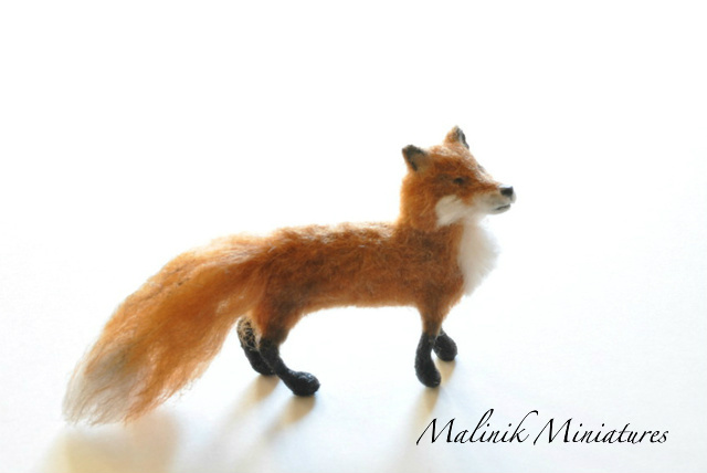 MALINIKminiatures: Dollhouse Miniature Fox OOAK